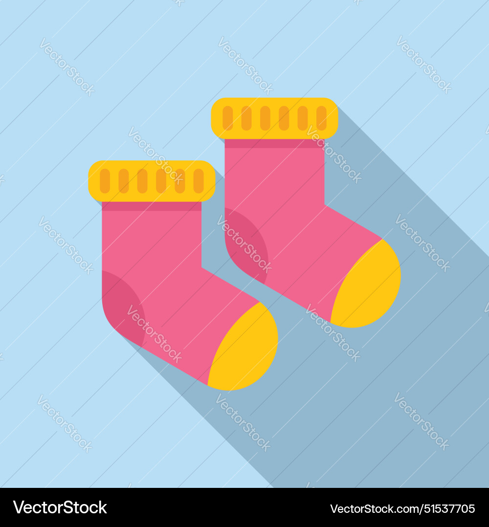 Colorful cartoon baby socks Royalty Free Vector Image