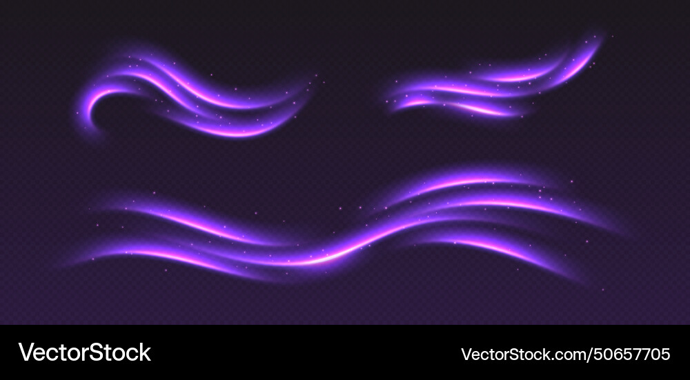 Northern lights effect aurora borealis overlay Vector Image