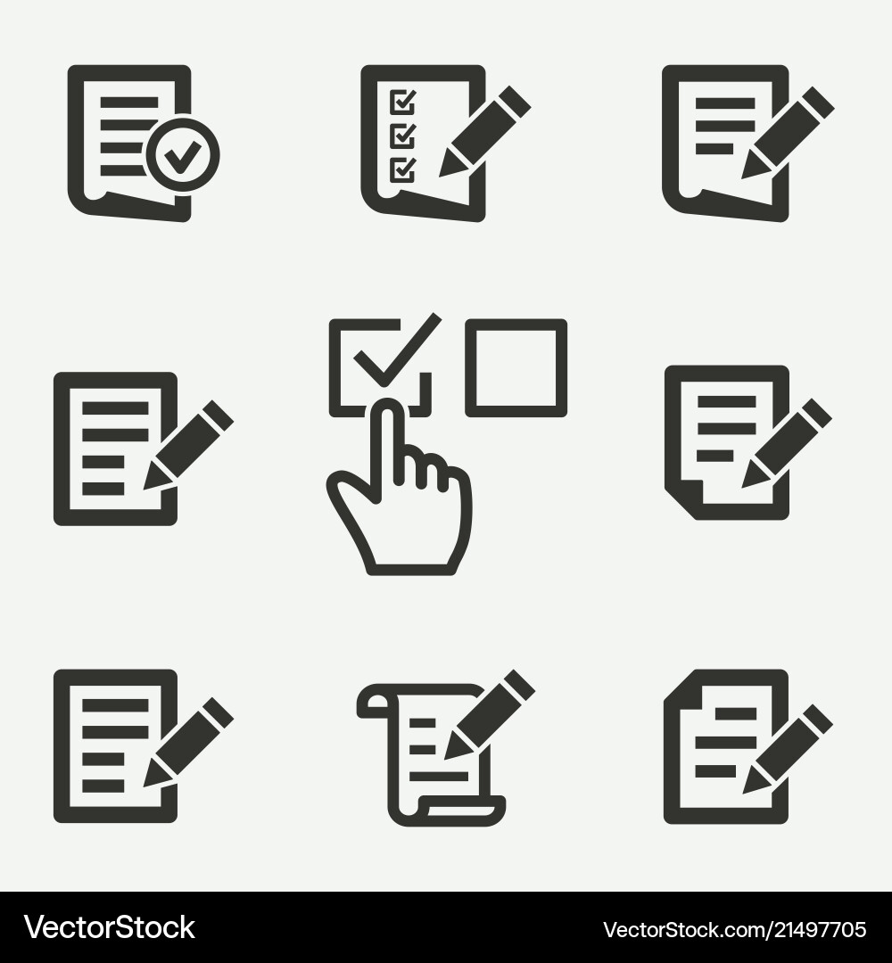 Survey icon Royalty Free Vector Image - VectorStock
