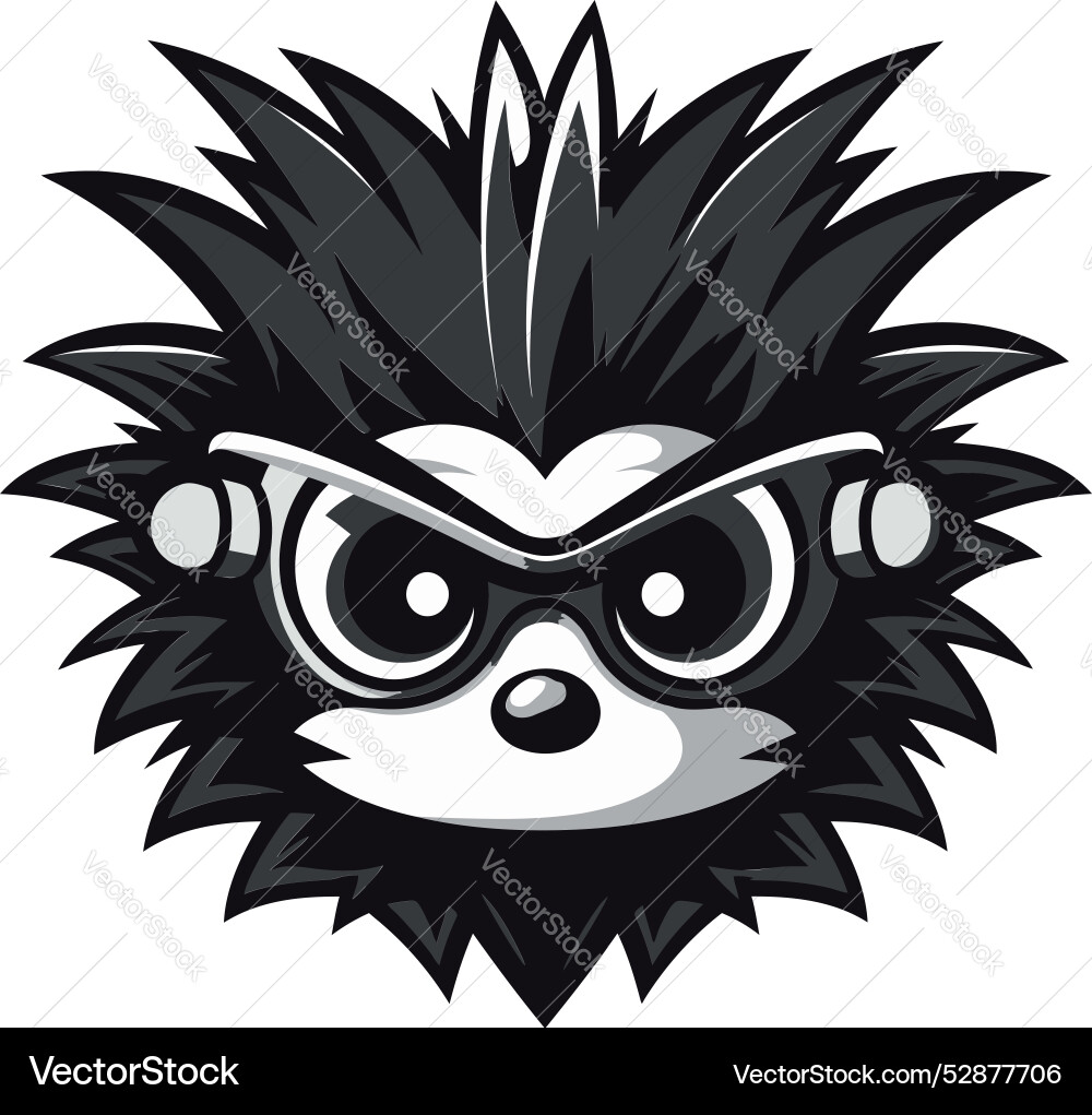 Contemporary defender mark with quills Royalty Free Vector