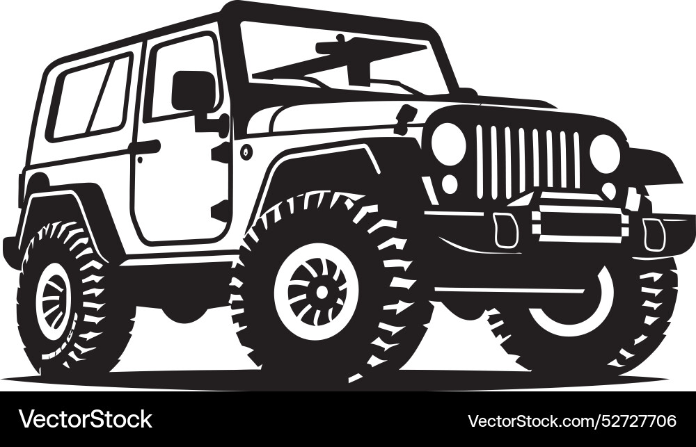 Jeep wrangler vs cherokee choosing Royalty Free Vector Image