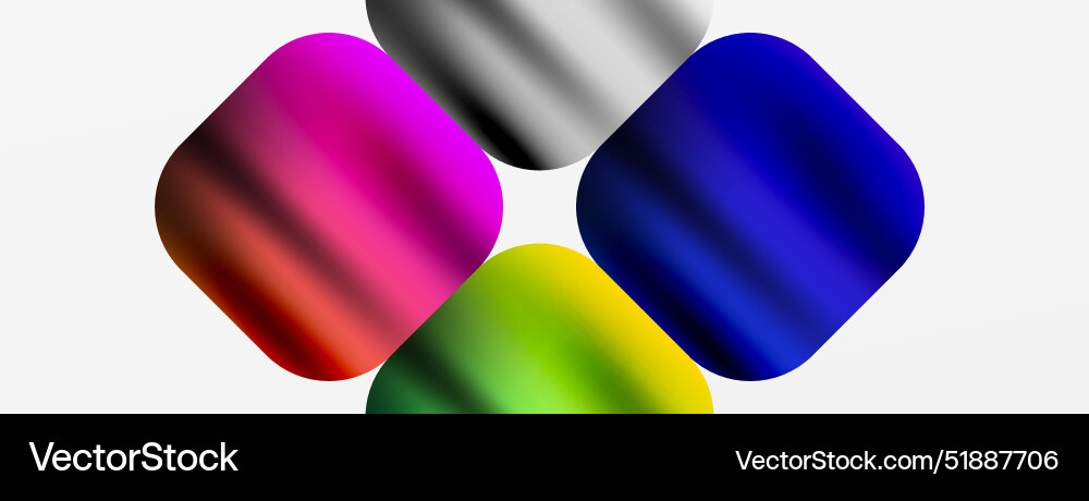 Metal colorful plates background Royalty Free Vector Image