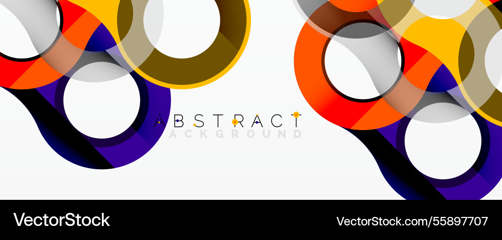 Abstract composition with intertwined circular – Royalty-Free Vector ...