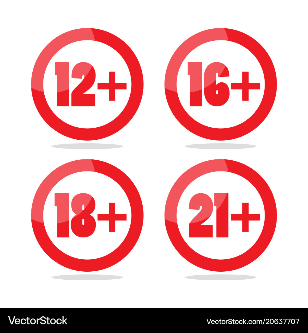 Adult Content Warning Royalty Free Vector Image