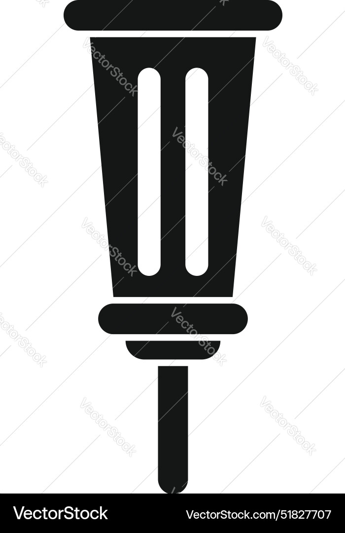 Blacksmith anvil holding hot metal forging icon Vector Image