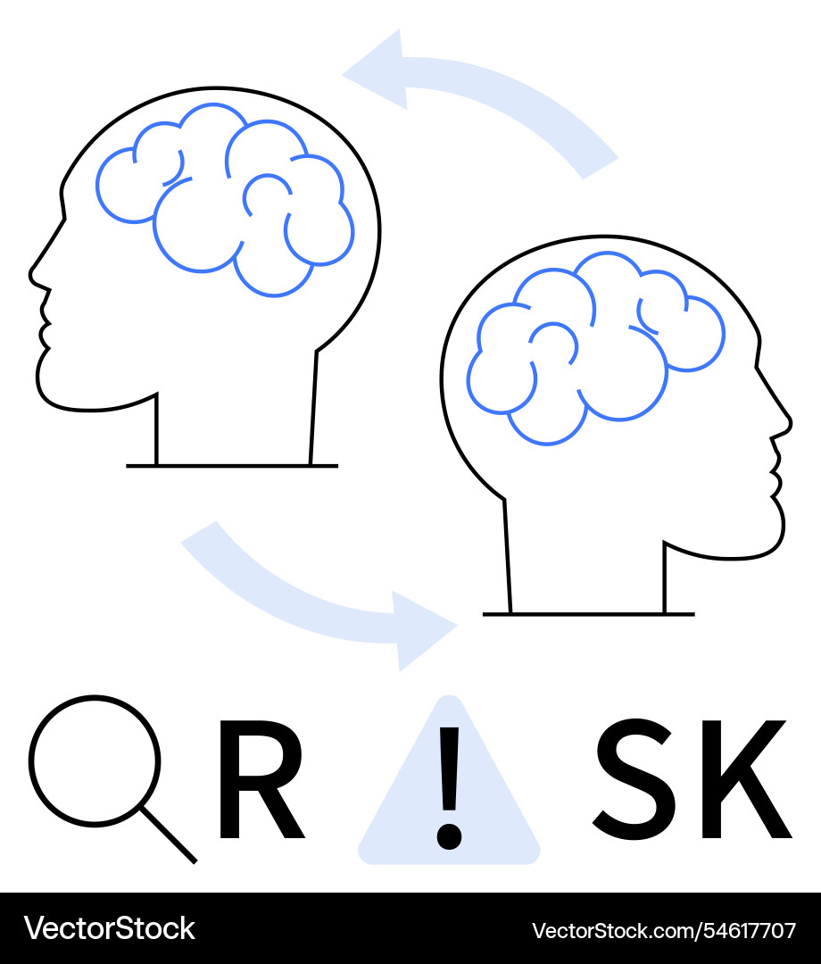 Brainstorming and risk management concept Vector Image