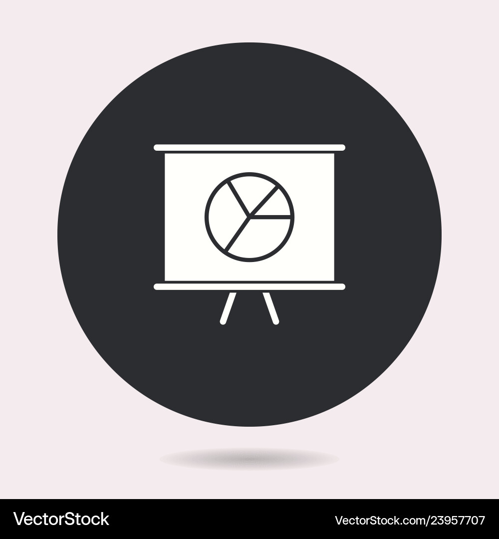 Presentation - icon isolated Royalty Free Vector Image