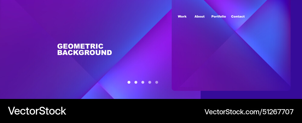 Triangle minimal web site page background design Vector Image