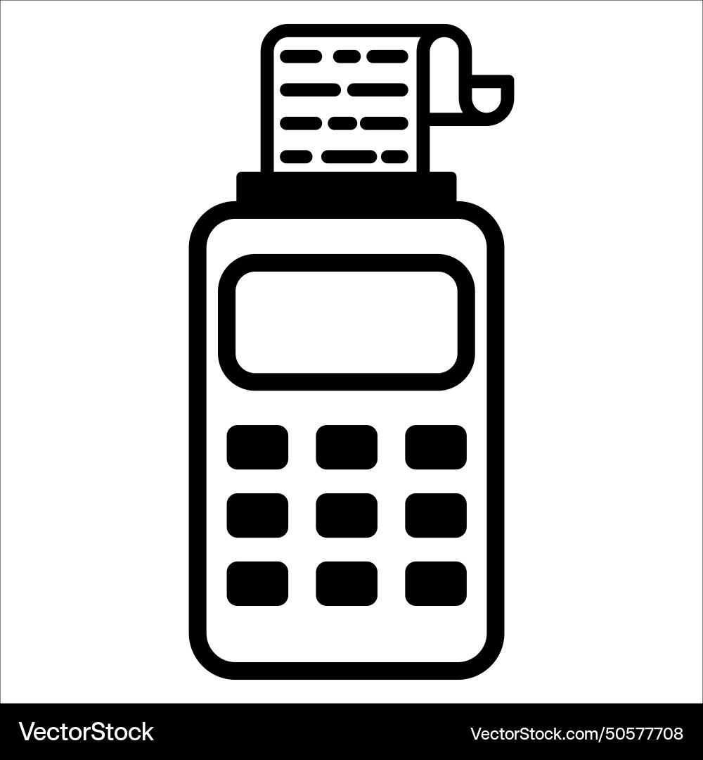 Bank terminal icon symbol Royalty Free Vector Image