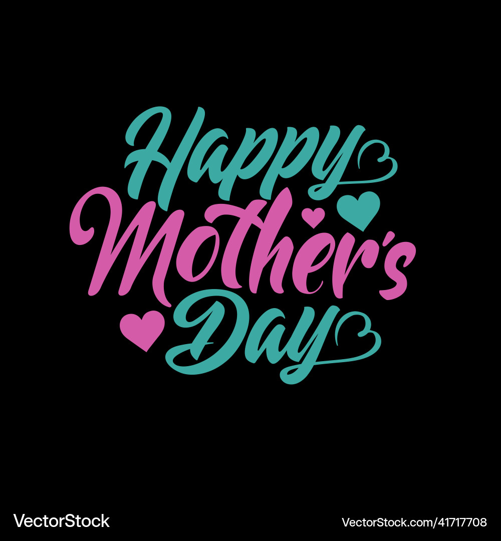 Elegant Mother's Day Calligraphy Royalty Free Vector Image