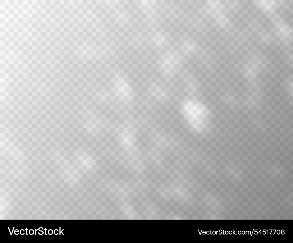 Shadow effect on transparent background Royalty Free Vector