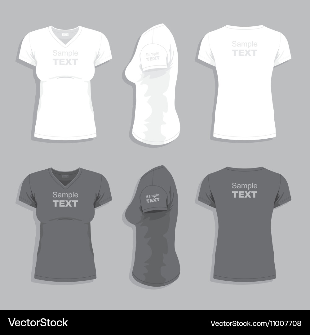 Women t-shirt Royalty Free Vector Image - VectorStock