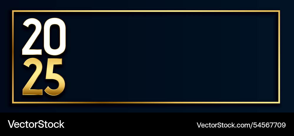 2025 new year eve banner with text space Vector Image