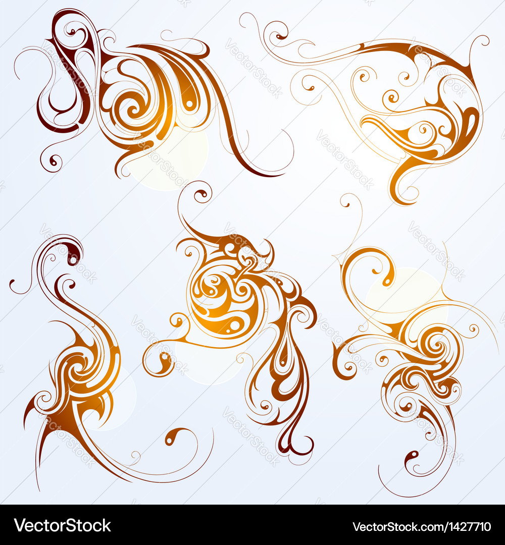 Abstract tribal design Royalty Free Vector Image