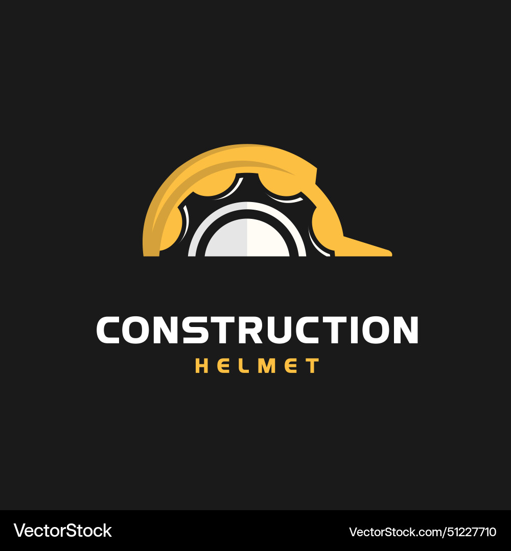 Construction logo with gear concept Royalty Free Vector