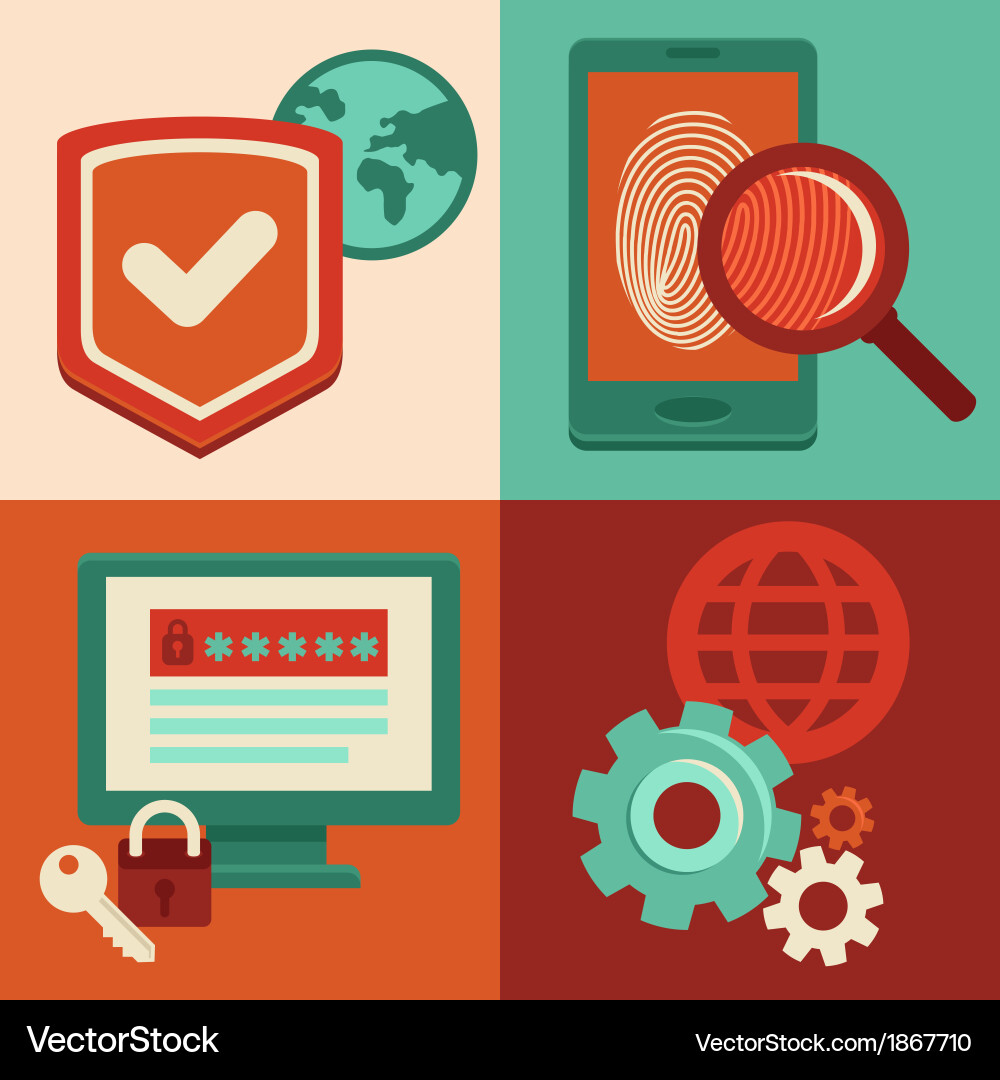 Internet security Royalty Free Vector Image - VectorStock