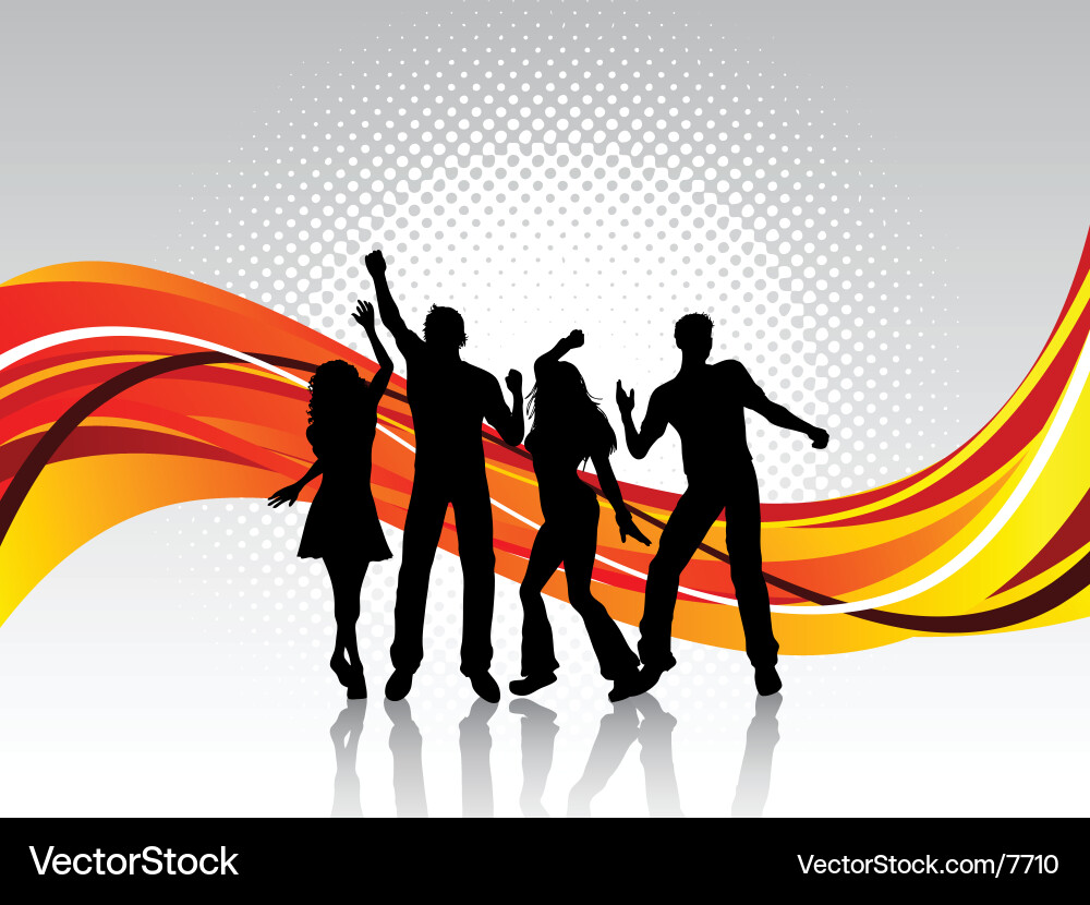 People dancing Royalty Free Vector Image - VectorStock
