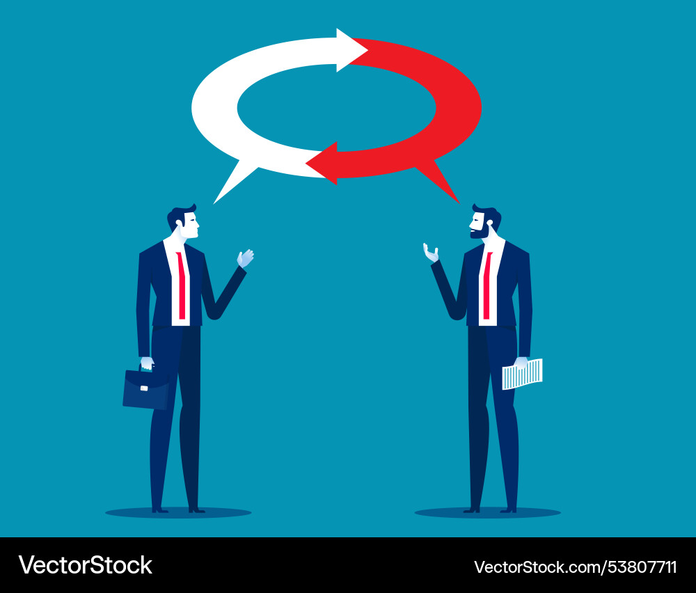 Listen person feedback to improve work quality Vector Image