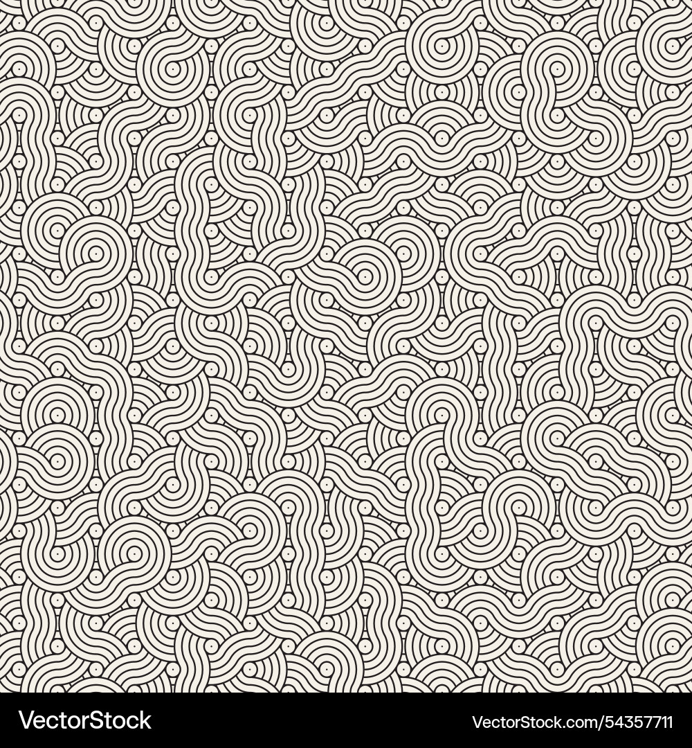 Minimalistic seamless geometric maze pattern Vector Image