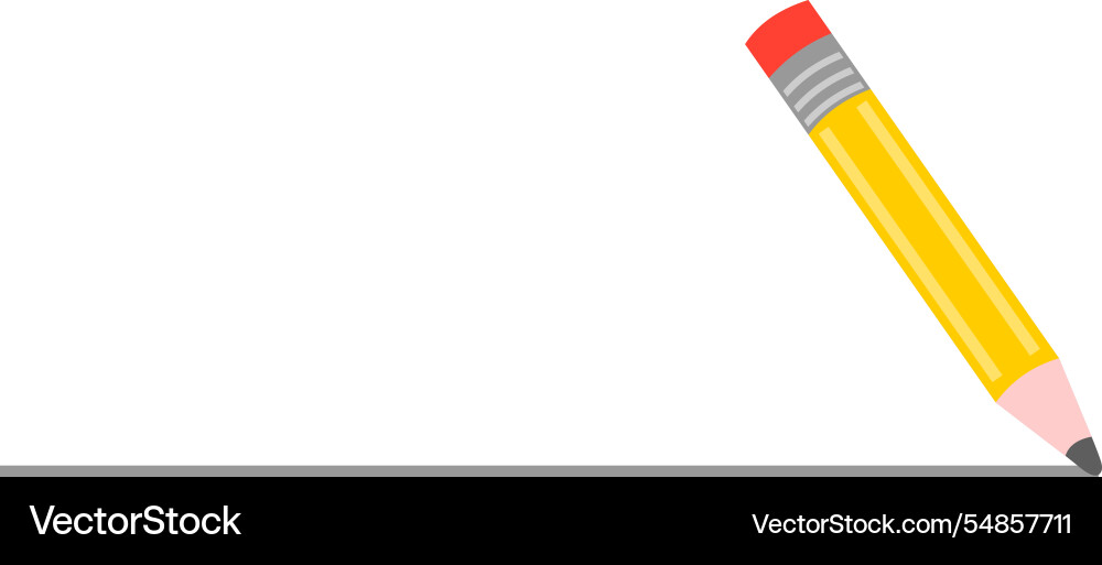 Pencil drawing line Royalty Free Vector Image - VectorStock