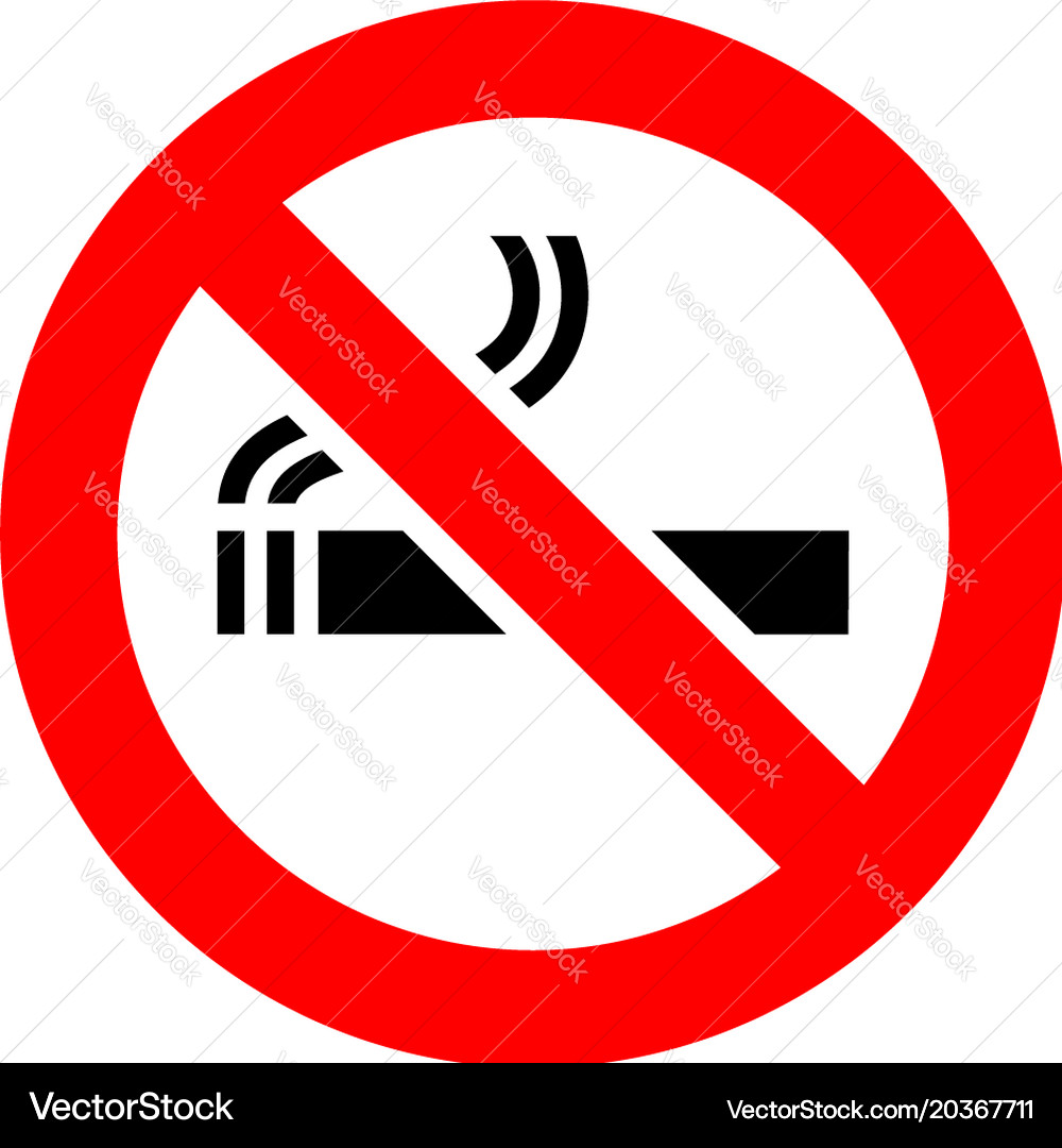 Prohibition red sign Royalty Free Vector Image