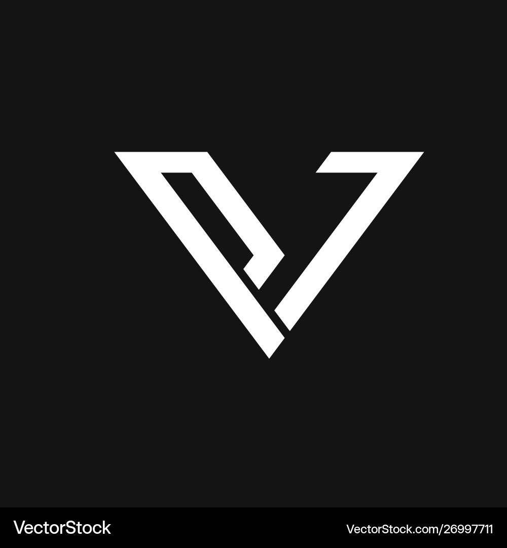 V logo Royalty Free Vector Image - VectorStock