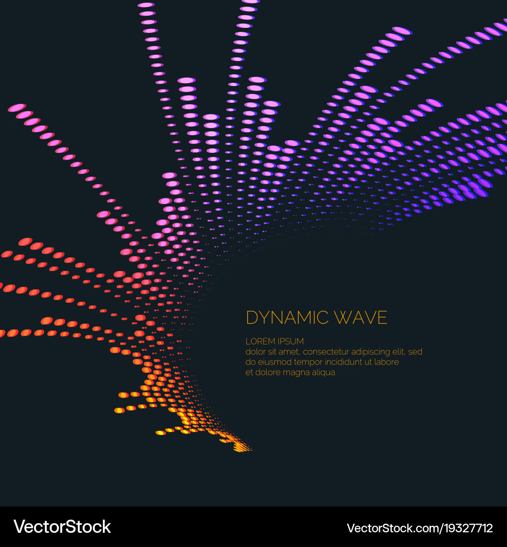 Music wave in the form Royalty Free Vector Image
