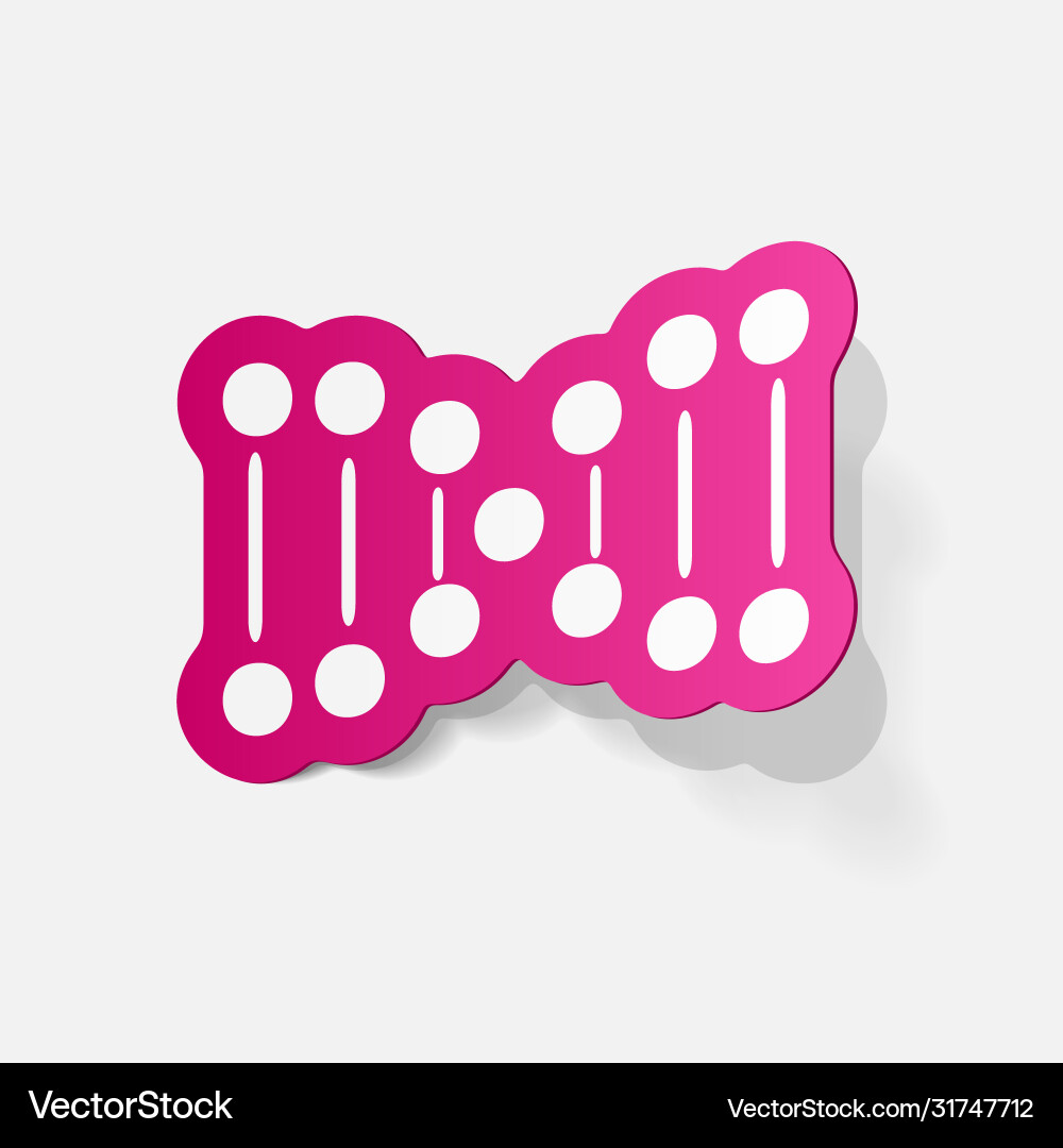Paper sticker molecule and dna set for biology – Free Vector | VectorStock