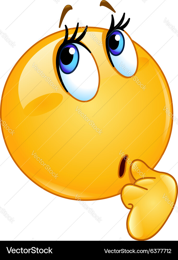 Wonder female emoticon Royalty Free Vector Image