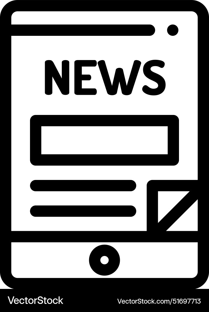 Book reader icon thin linear style design Vector Image