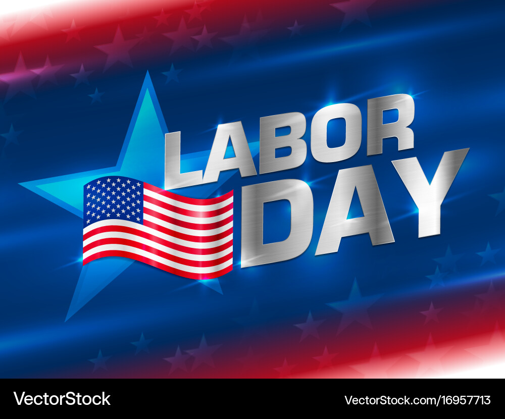 Labor Day Celebration Background Royalty Free Vector Image