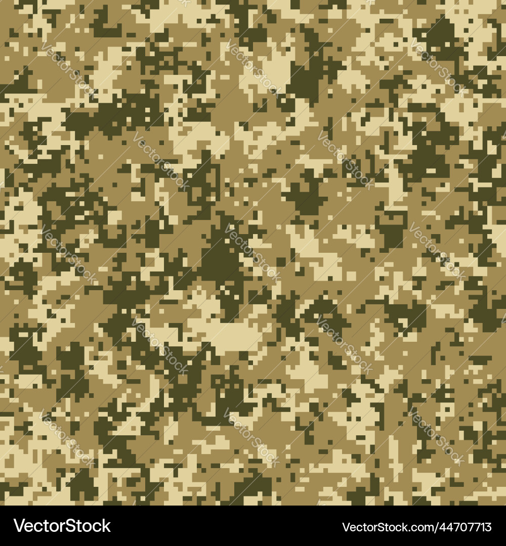 Pixel camouflage for a soldier army uniform Vector Image