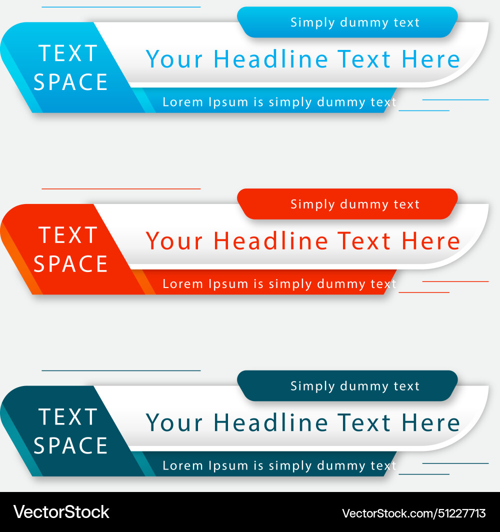 Stylish gradient geometric lower third banner Vector Image Stylish gradient geometric lower third banner Vector Image