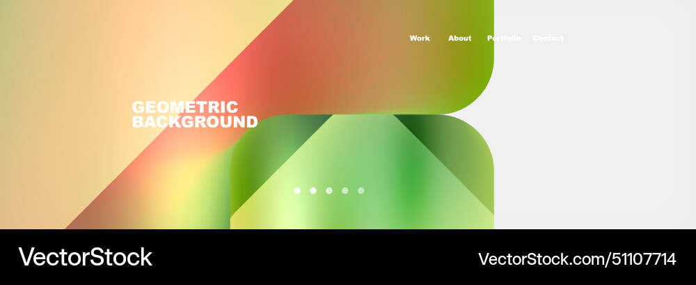 Abstract geometric shapes in vibrant colors Vector Image
