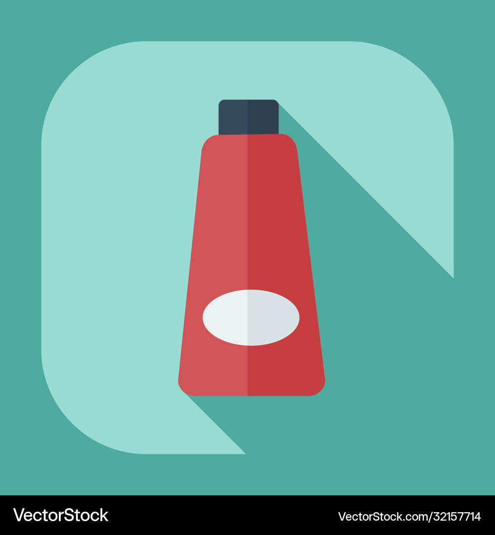 Flat modern design with shadow icons hand cream Vector Image