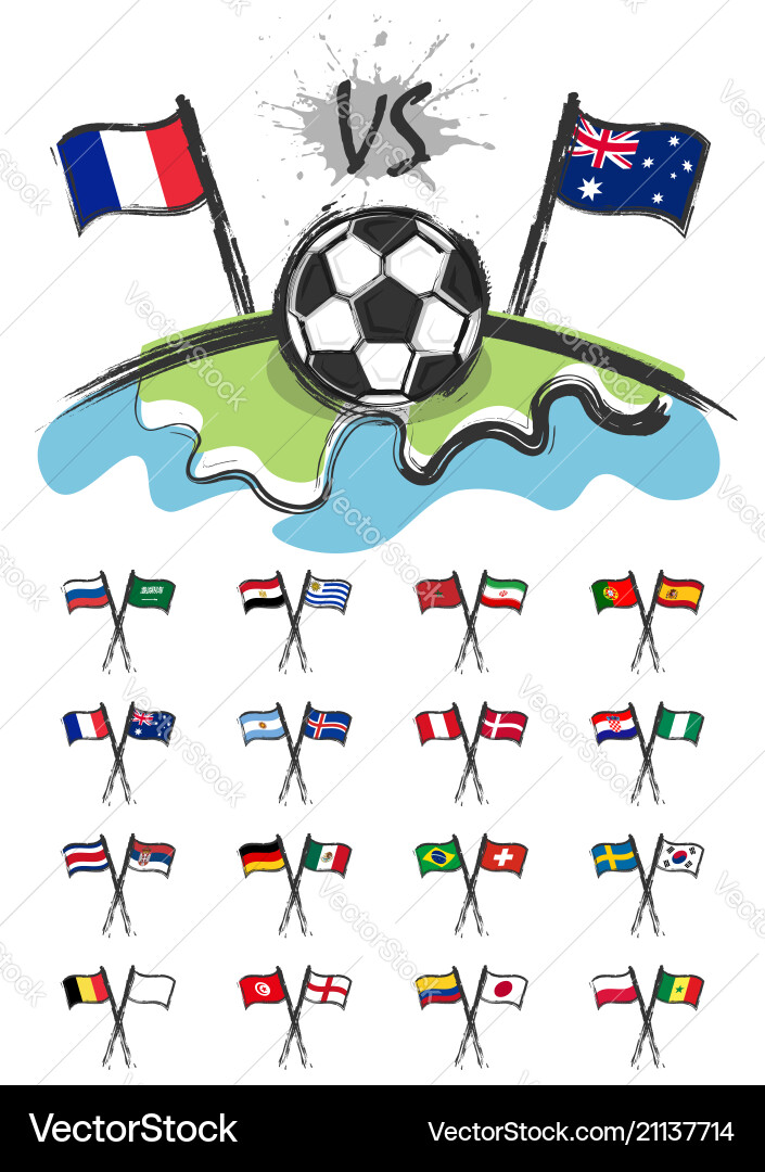 Football on the world Royalty Free Vector Image