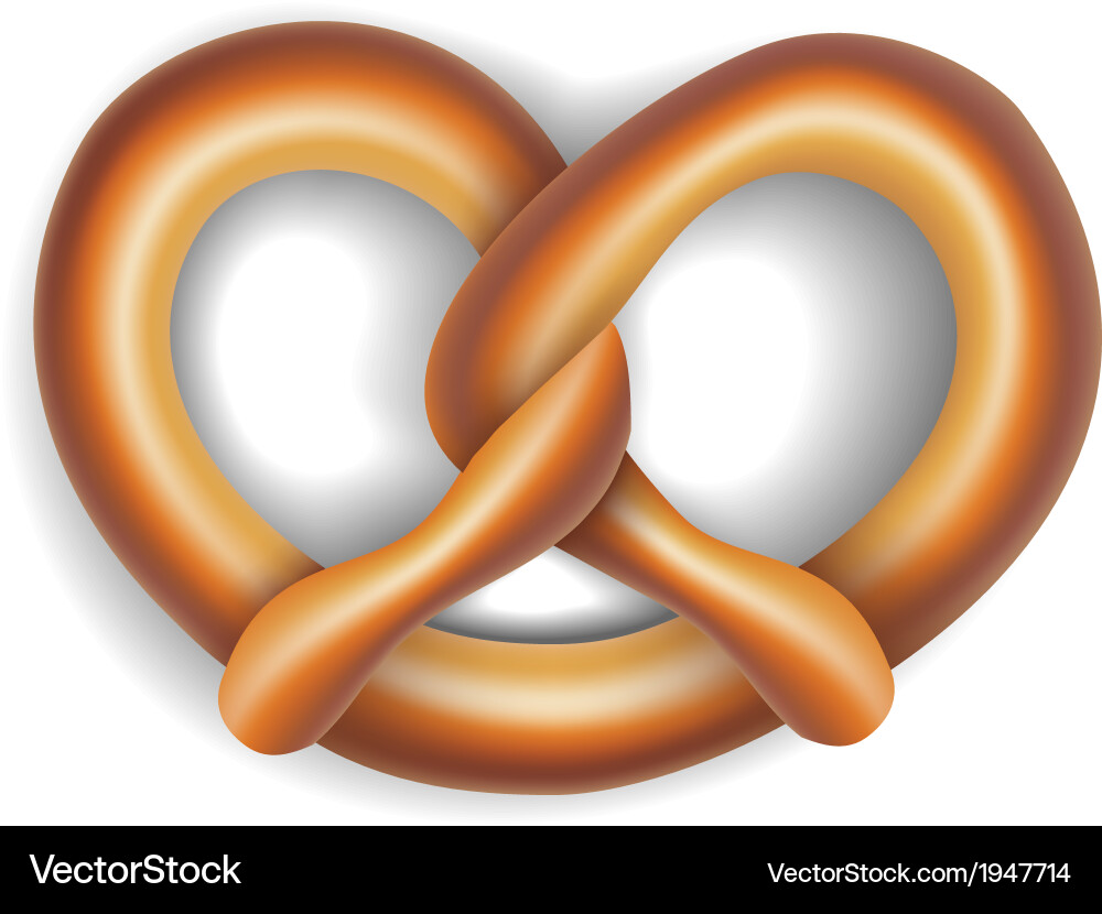 Pretzel Royalty Free Vector Image - VectorStock