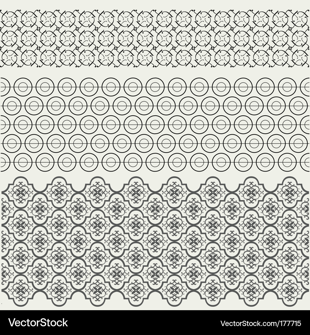 Intricate Ornamental Borders Royalty Free Vector Image