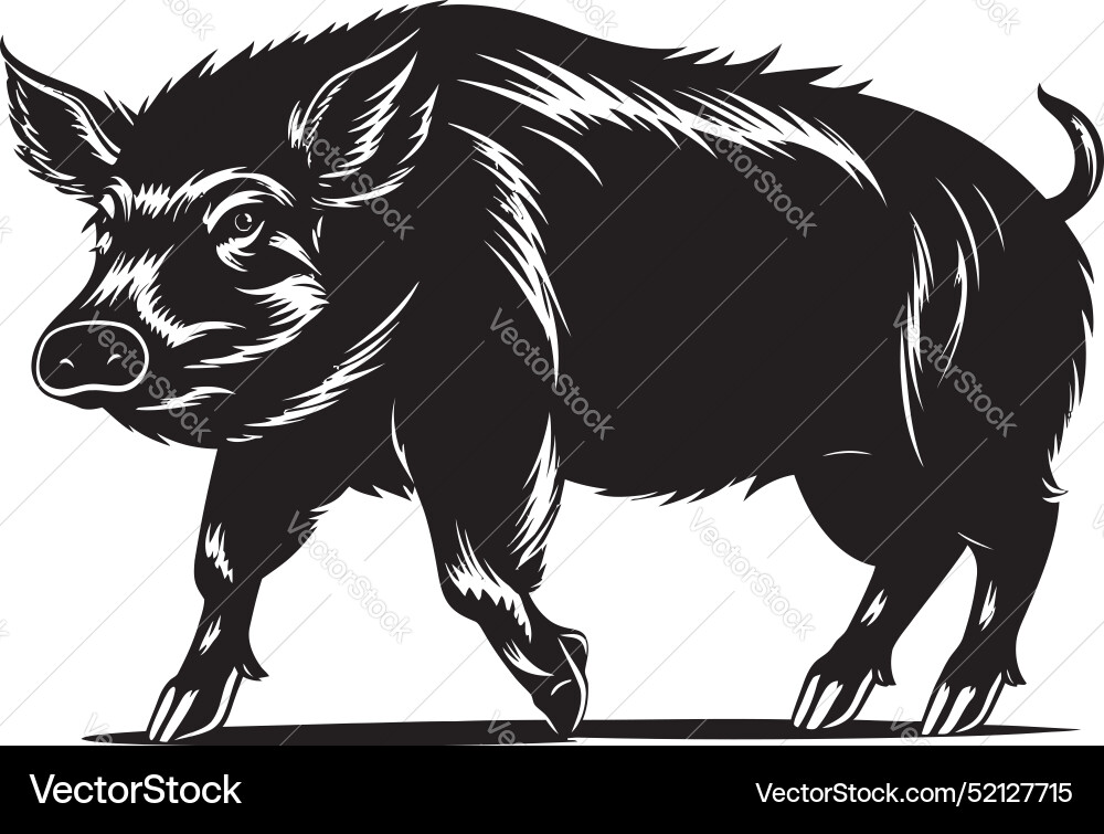 Razorback rampage emblematic boar logo Royalty Free Vector
