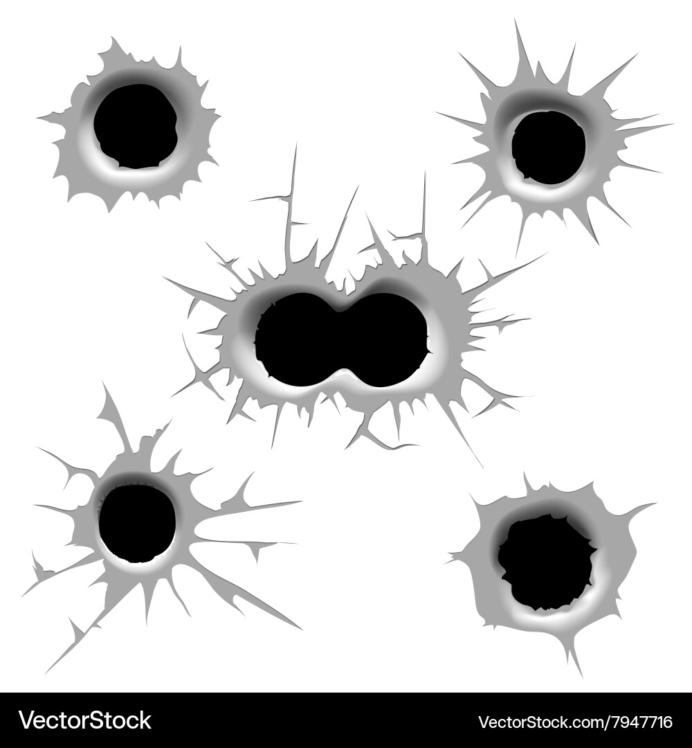 Bullet Impact Vector Images (over 1,200)