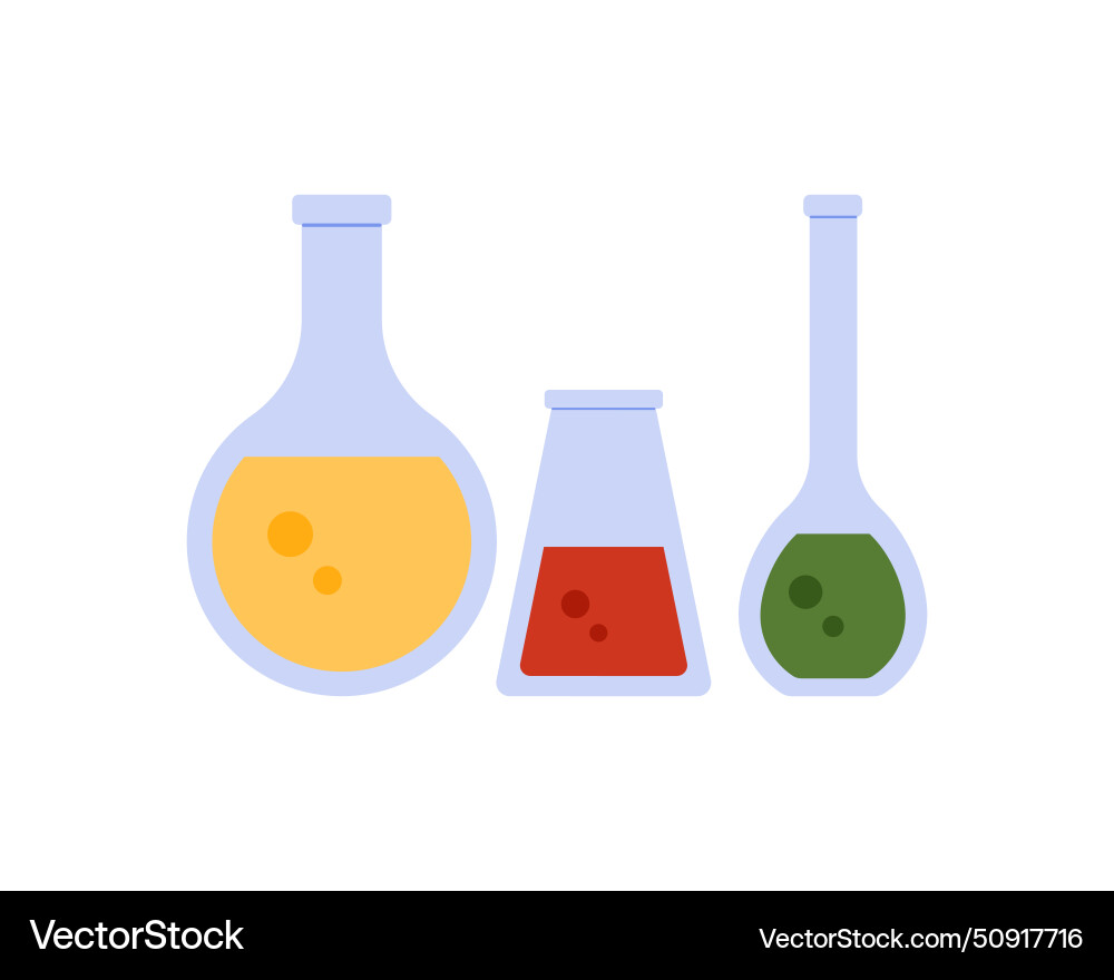 Glass Beakers Cartoon