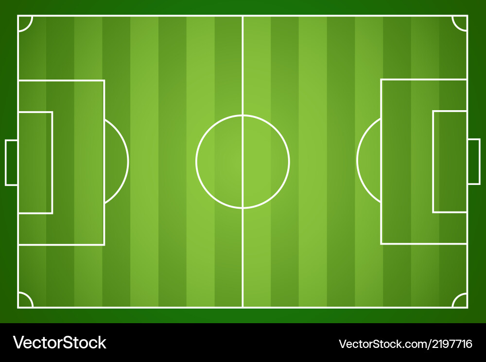 Football field Royalty Free Vector Image - VectorStock