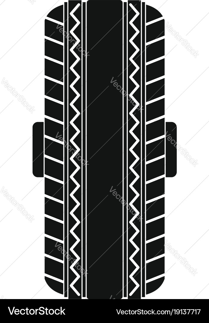 Rubber tyre icon simple style Royalty Free Vector Image