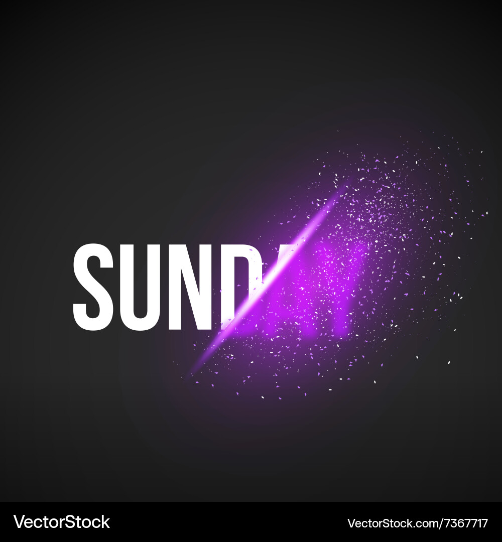 Sunday Sale Energy Burst Royalty Free Vector Image