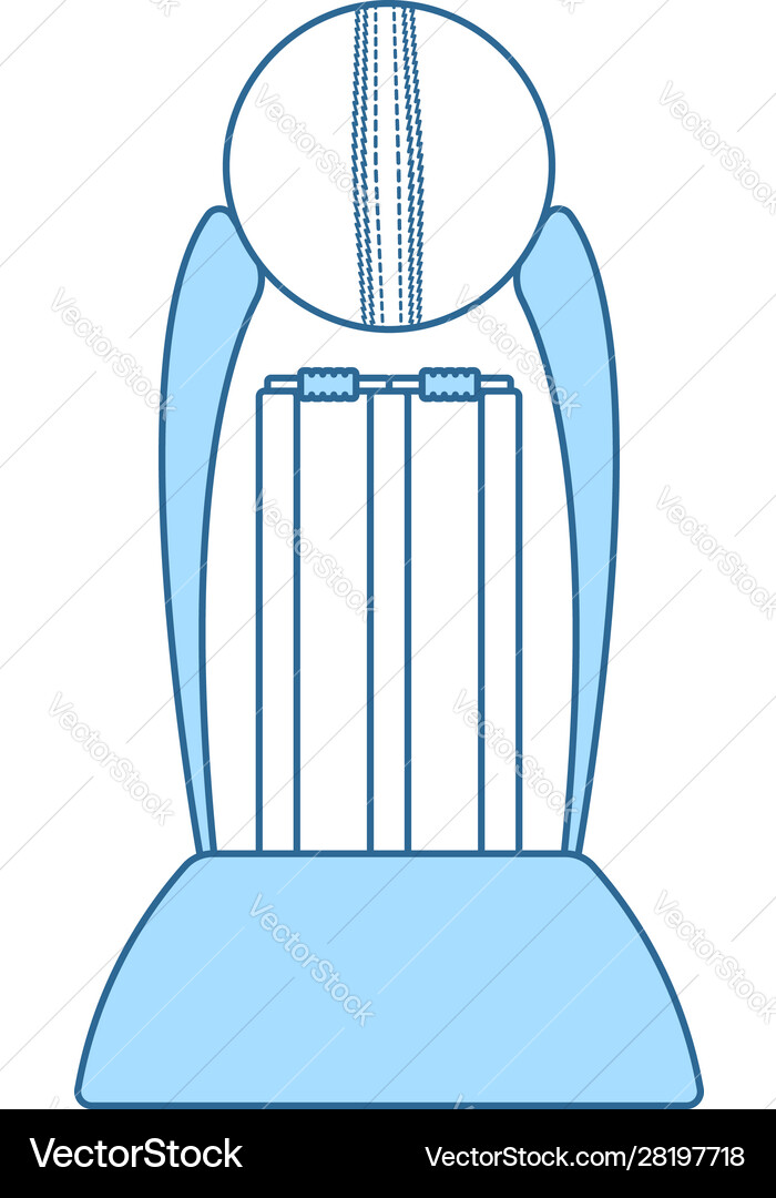 Cricket cup icon Royalty Free Vector Image - VectorStock