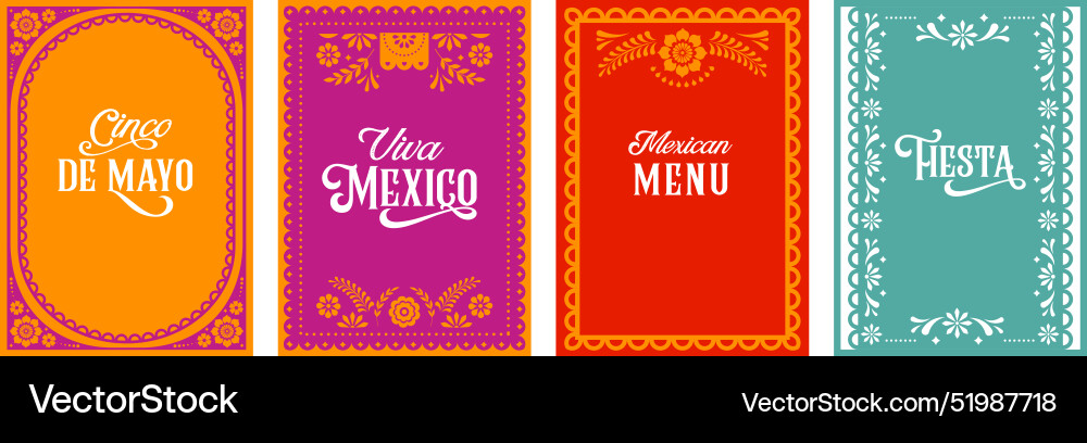 Mexican fiesta menu restaurant cinco de Royalty Free Vector