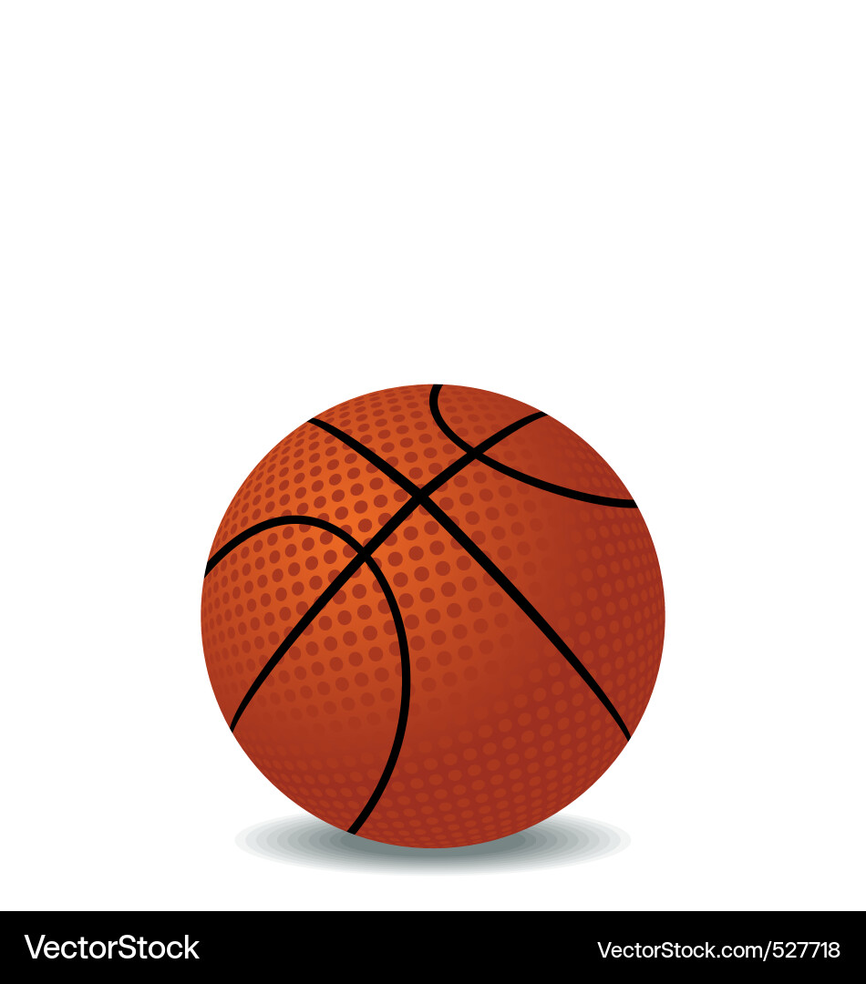 Realistic of basket ball Royalty Free Vector Image