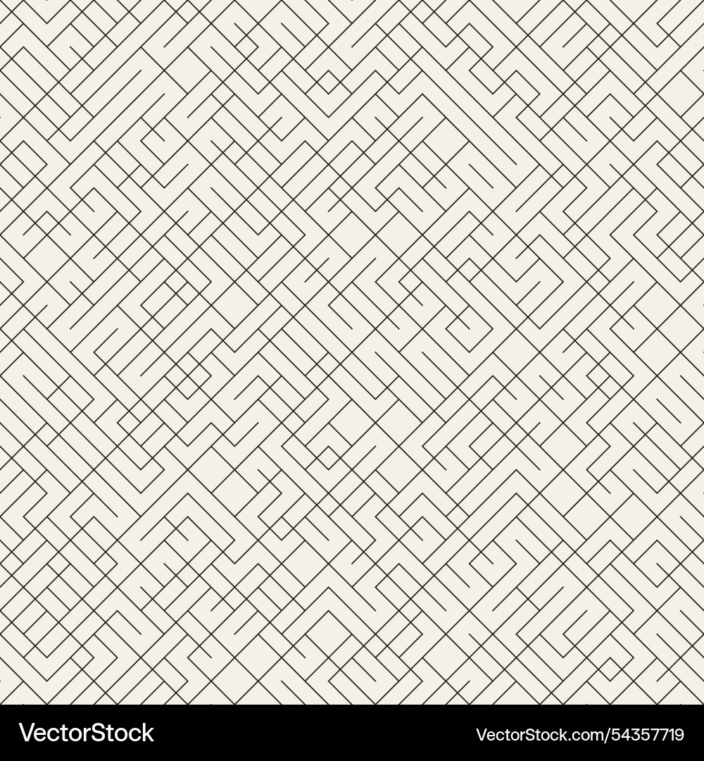 Minimalistic seamless geometric maze pattern Vector Image Minimalistic seamless geometric maze pattern Vector Image