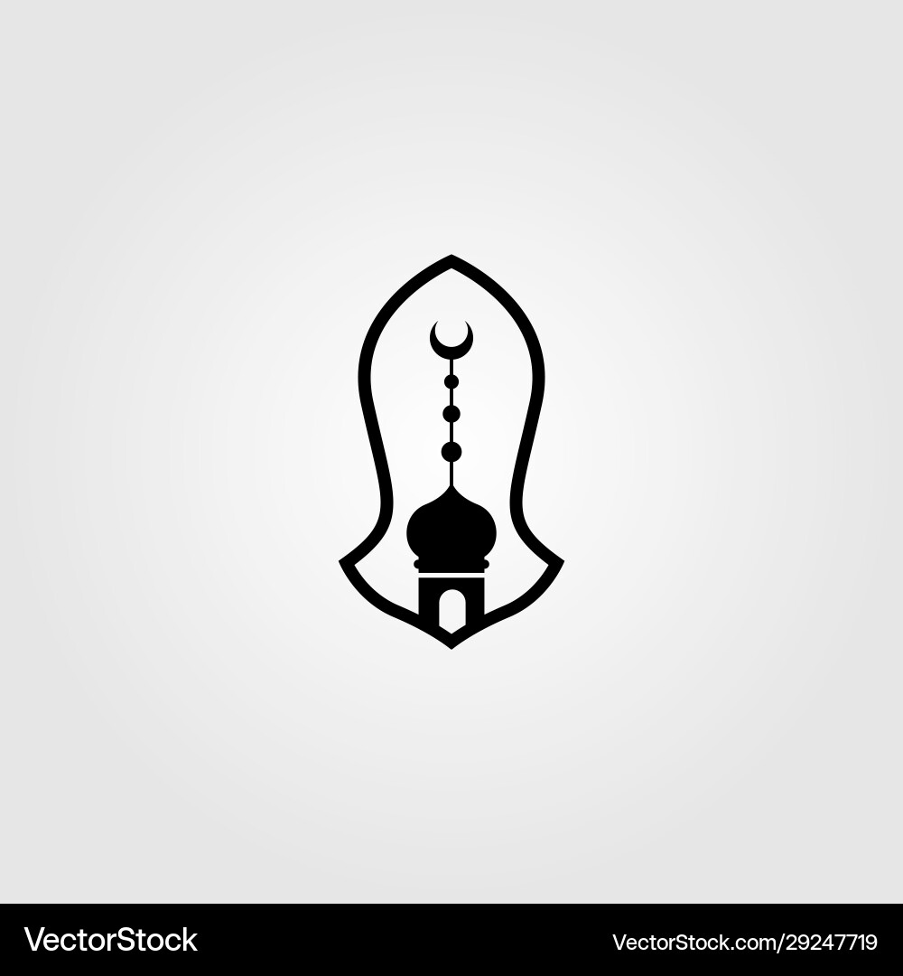 Muhammad prophet sandals symbol with islamic Vector Image