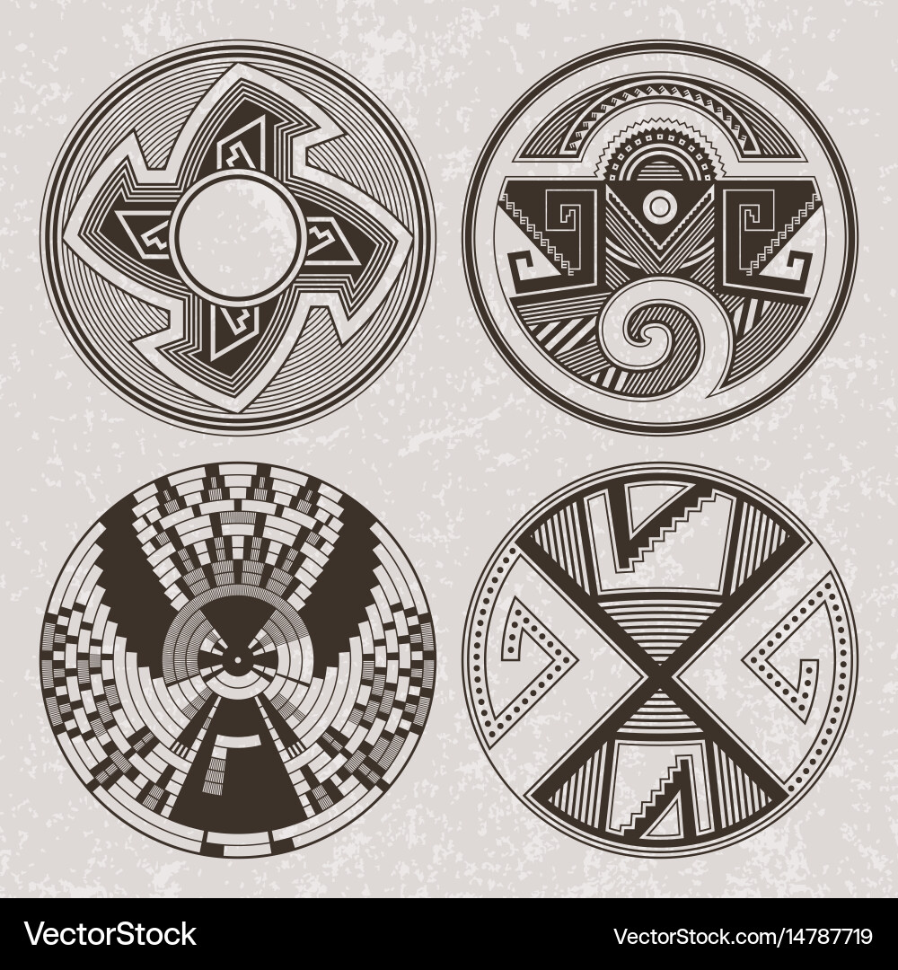 Native American Pueblo Art – Royalty-Free Vector | VectorStock